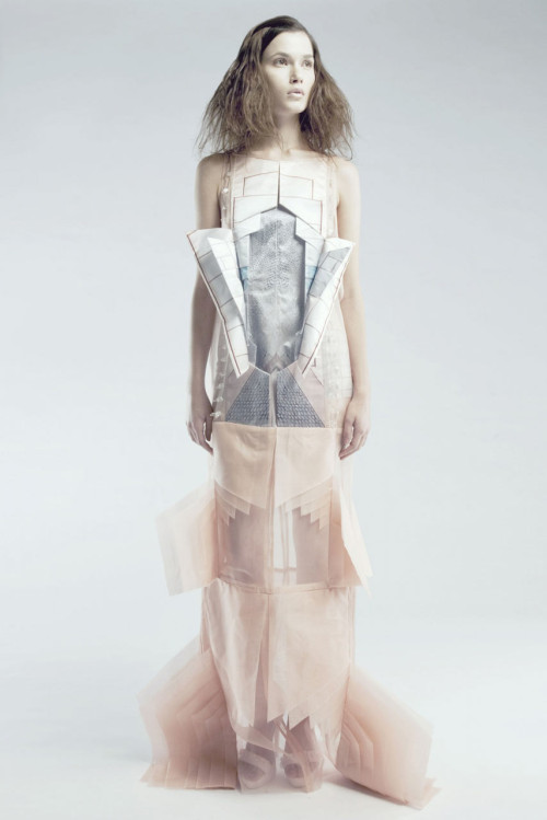 Hand-Pleated Clothing Inspired by Architecture