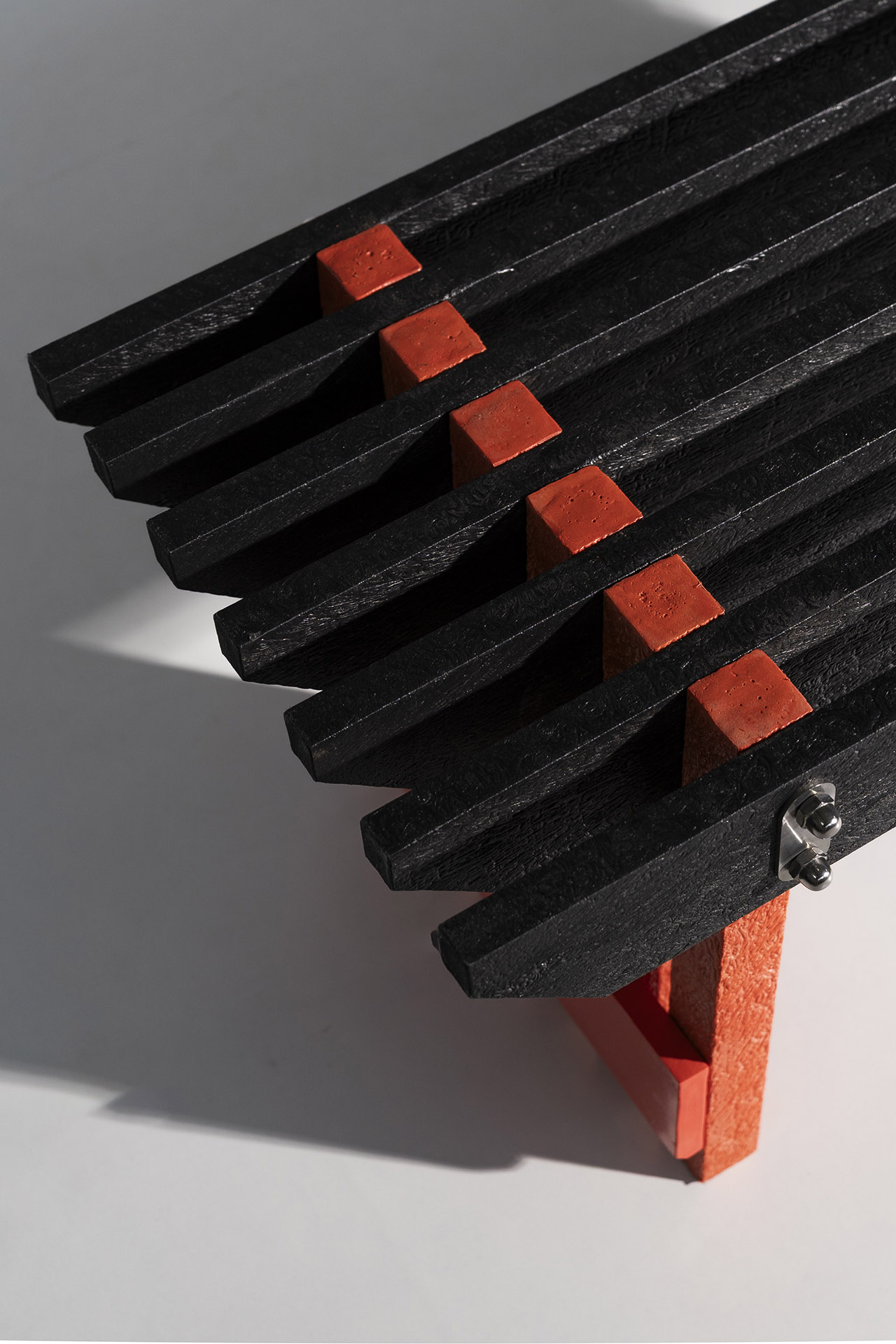 The Torii Bench by Placyle Follows the Path of the Sun