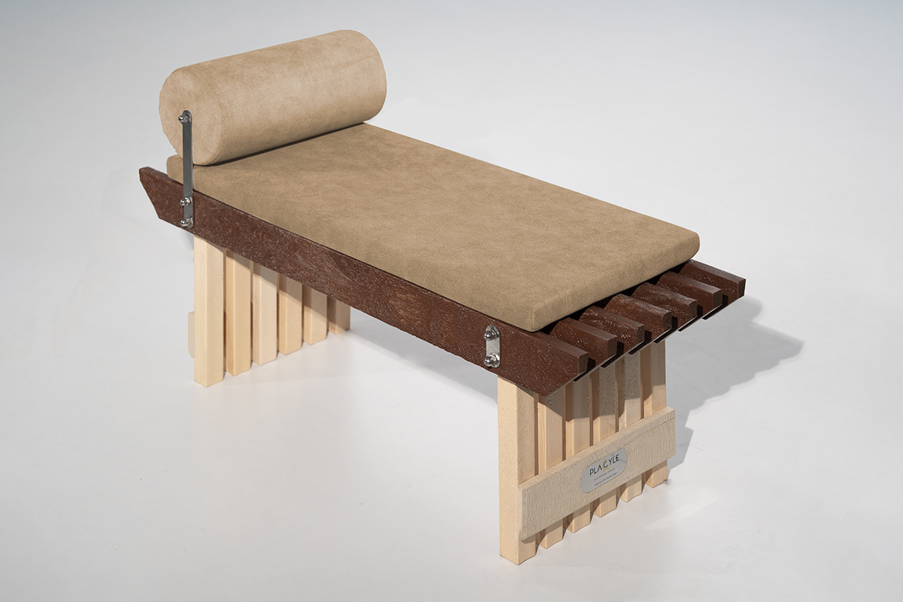 The Torii Bench by Placyle Follows the Path of the Sun