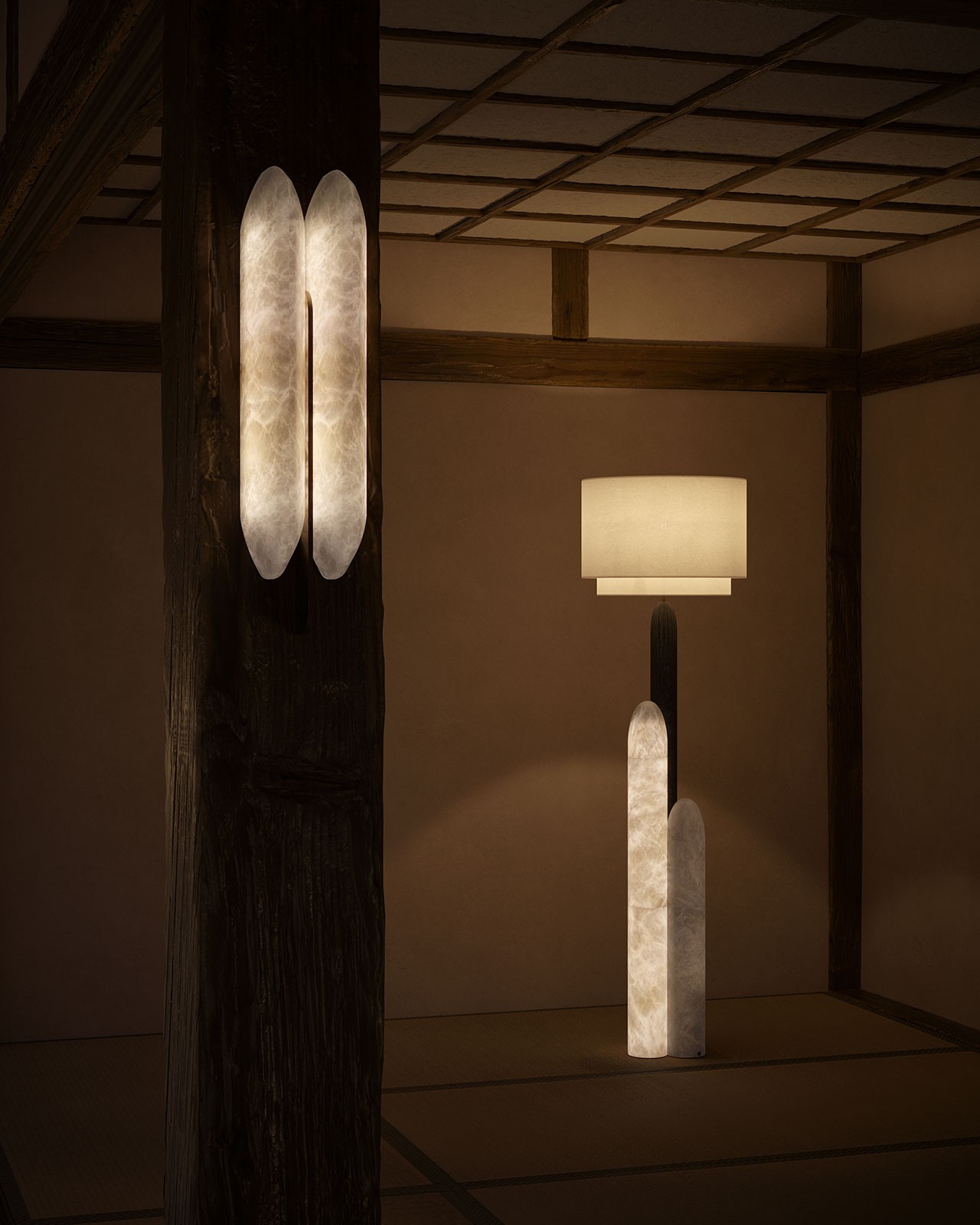 Umami Brings Depth + Harmony to Alabaster Lighting